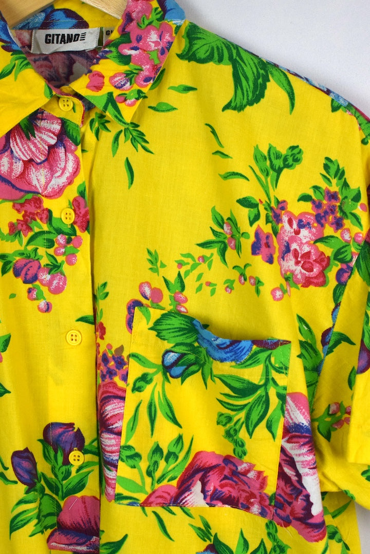 Gitano Brand Floral Print Blouse – RetroStar Vintage Clothing