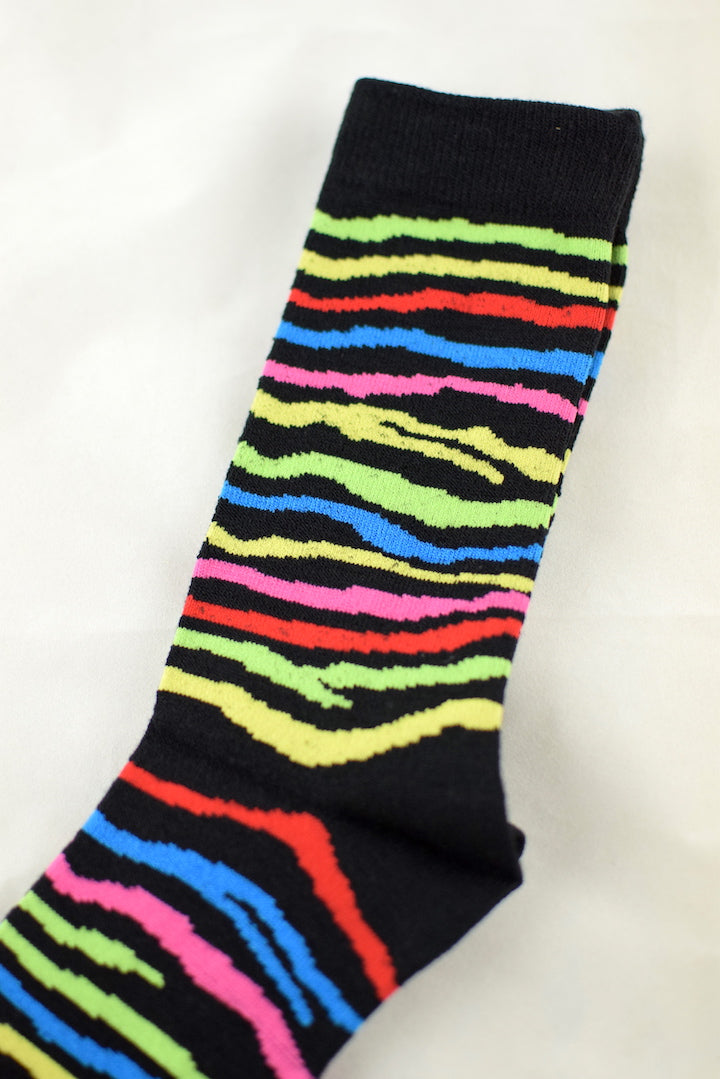 NEW Funky Coloured Striped Socks – RetroStar Vintage Clothing